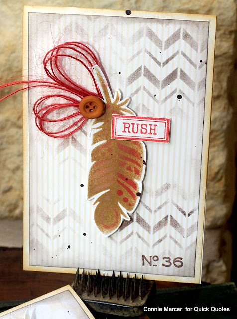 crafty goodies: Stenciling with Quick Quotes PowderPuff Chalk inks~