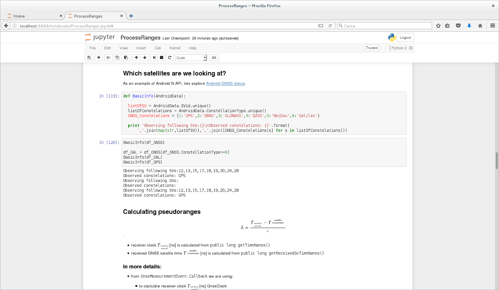 DHOB (IU5SGN): GNSS raw data in Android N