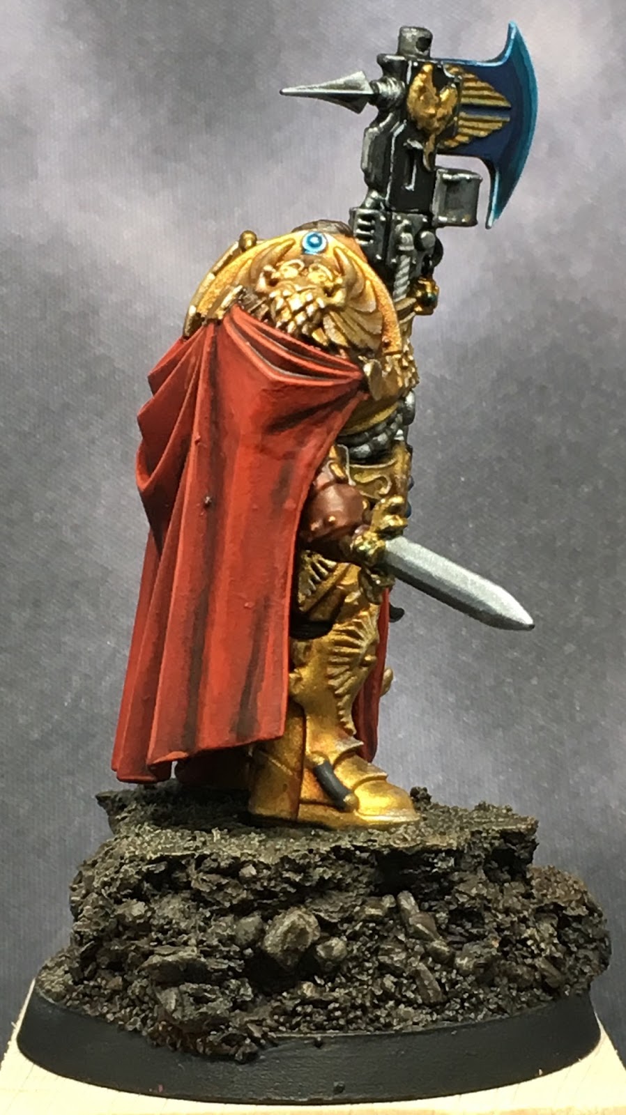 262nd Death Korps of Krieg: Custodes Shield-Captain w/Ax to DONE