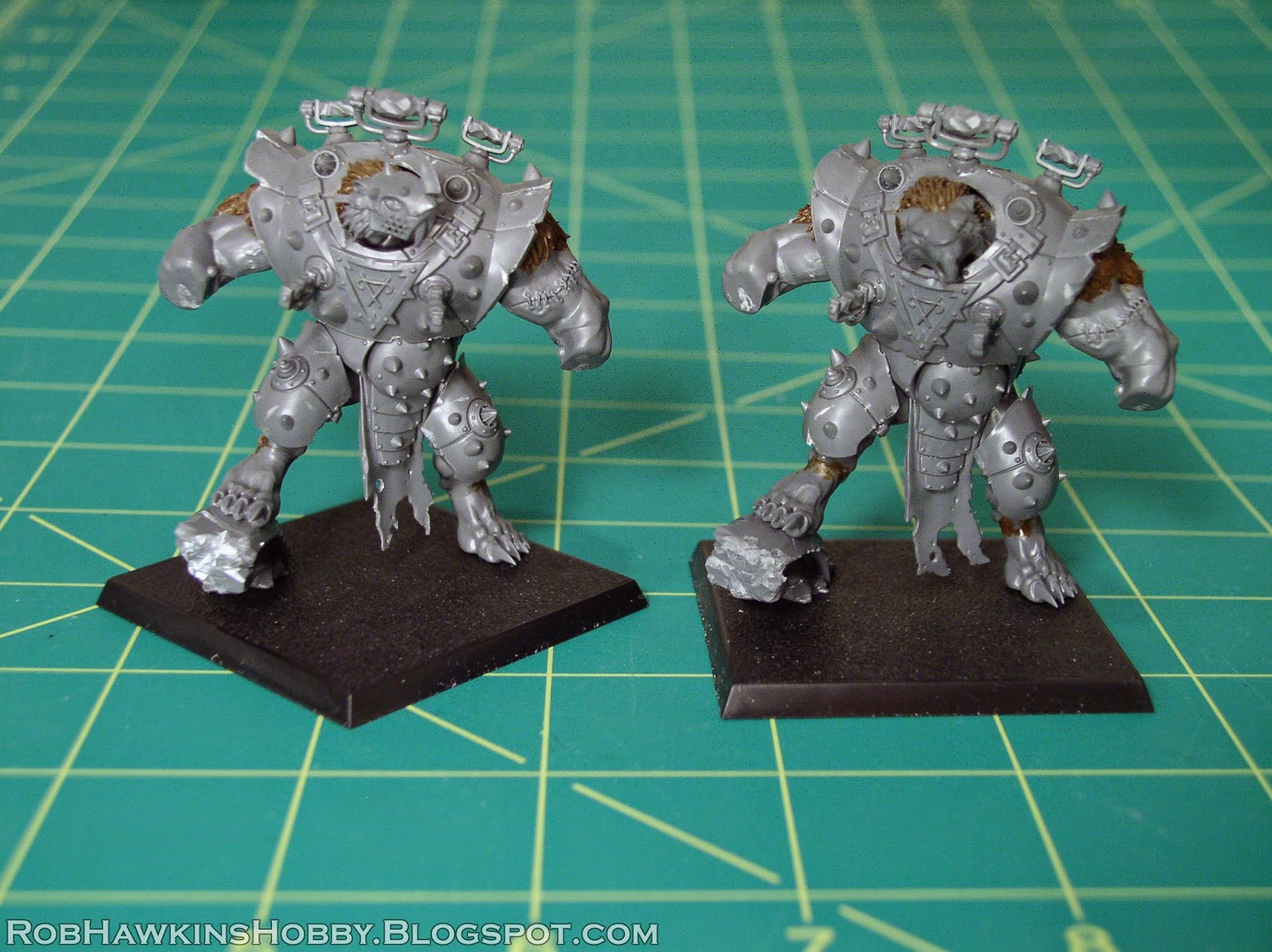 Rob Hawkins Hobby: Skaven Stormfiends: Armoring Up