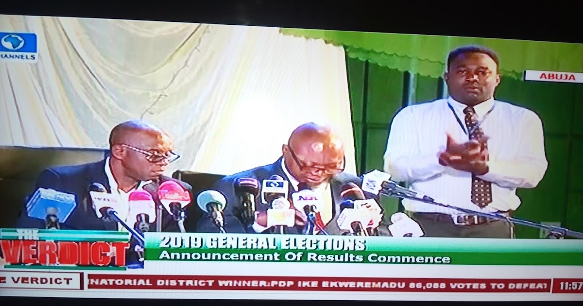 2019 general Elections announcement of results commence