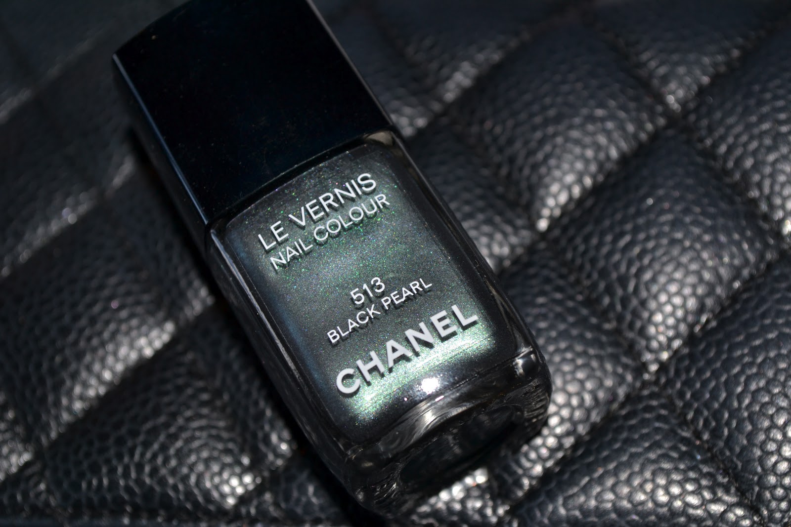 MakeUpVitamins: Chanel Black Pearl Nail Polish Swatch & Review