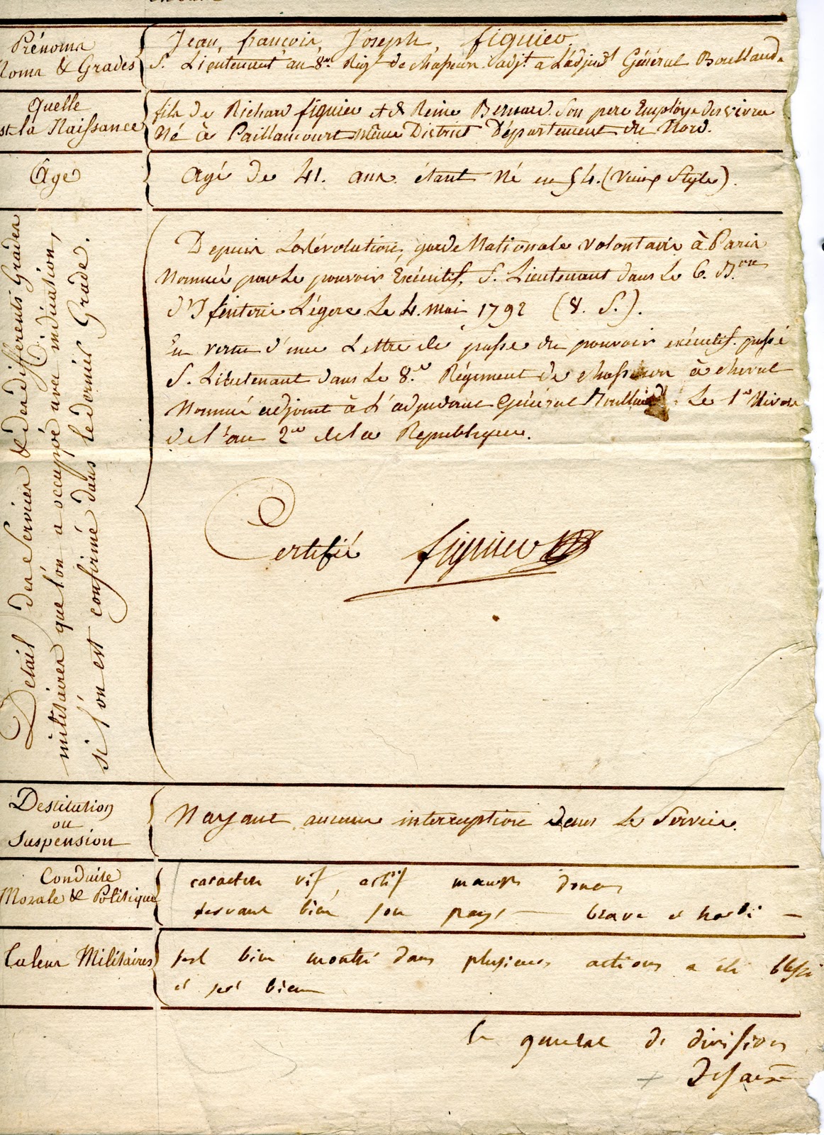 Napoleonic Documents and Manuscripts: General Desaix
