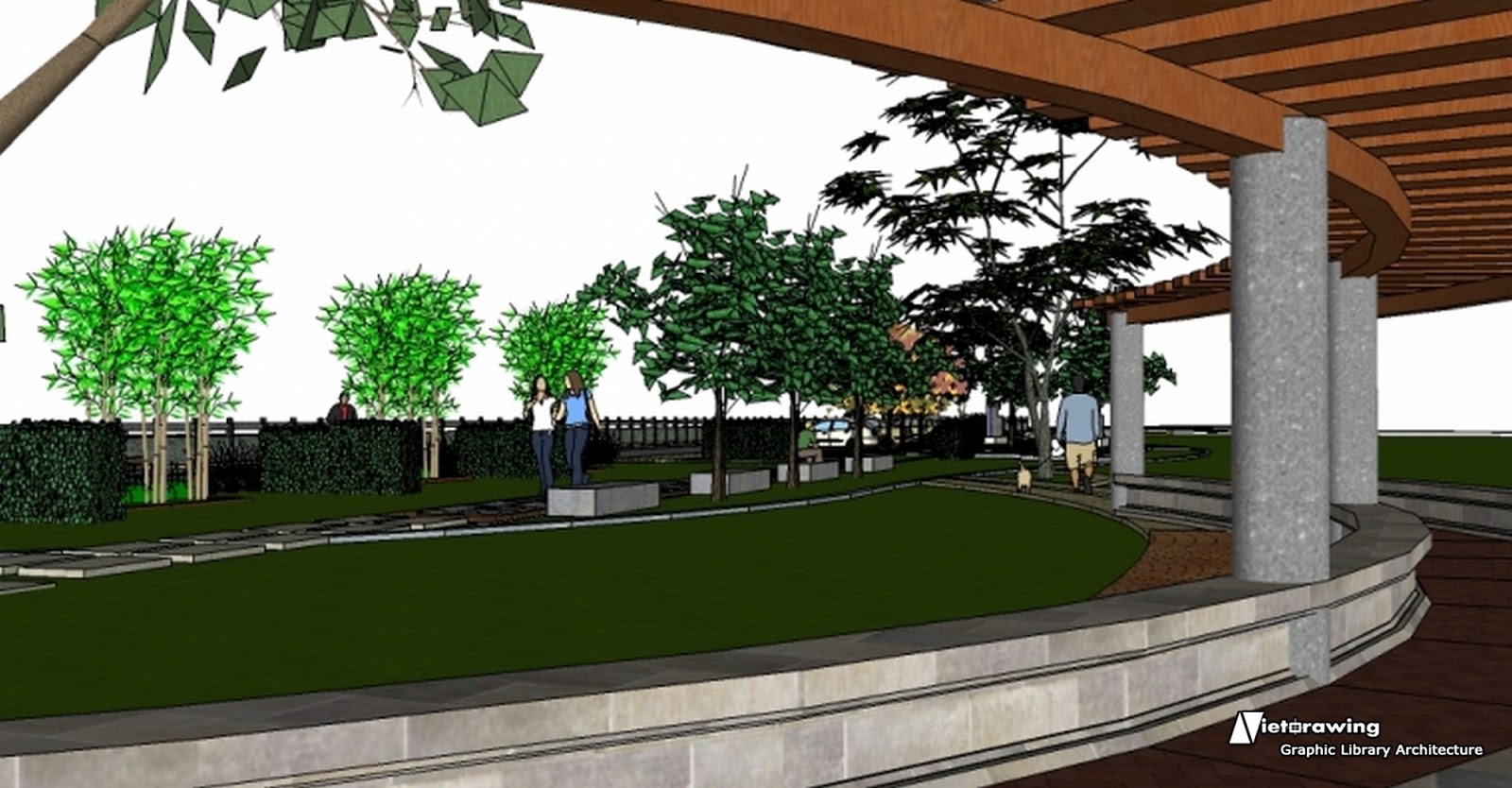 [SKETCHUP] LANDSCAPE MODEL 06 - ANARCHIVN