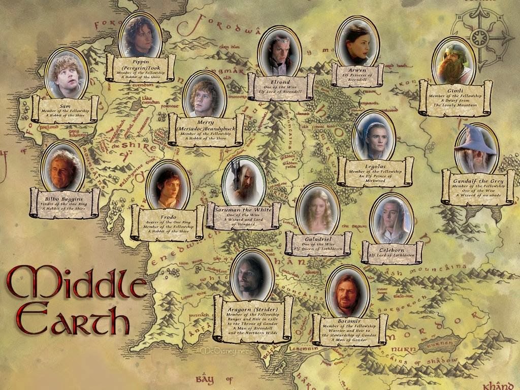 Earth Tierra: Mapa interactivo del universo de El Hobbit