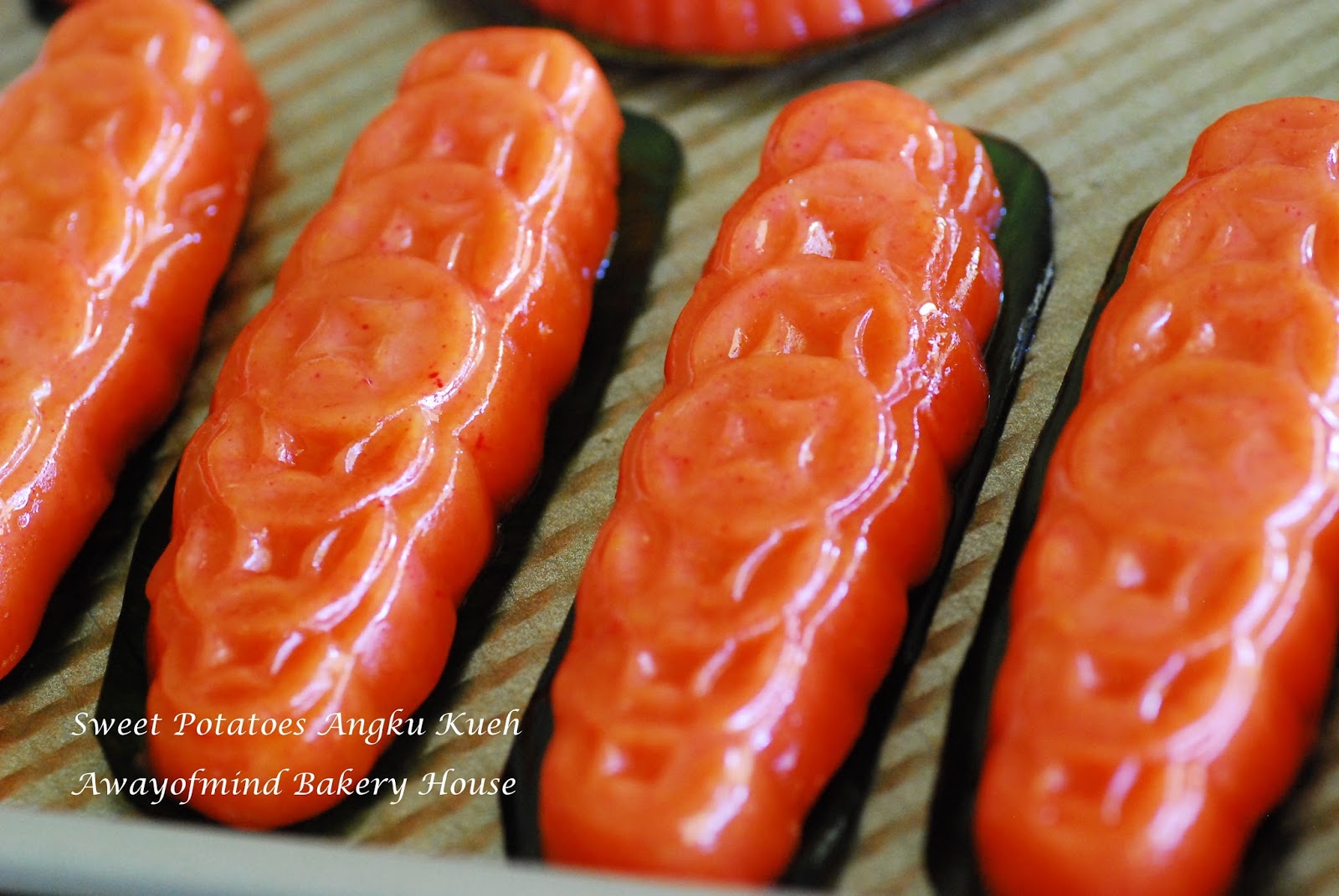 Awayofmind Bakery House: Sweet Potatoes Angku Kueh (Red Tortoise Cake) 2016