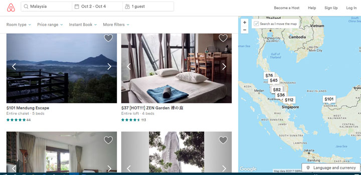 Panduan Iklankan Homestay Menerusi Airbnb