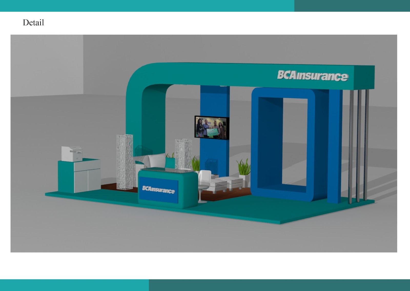 Pembuatan Desain dan Produksi Booth BCA Insurance, Jakarta