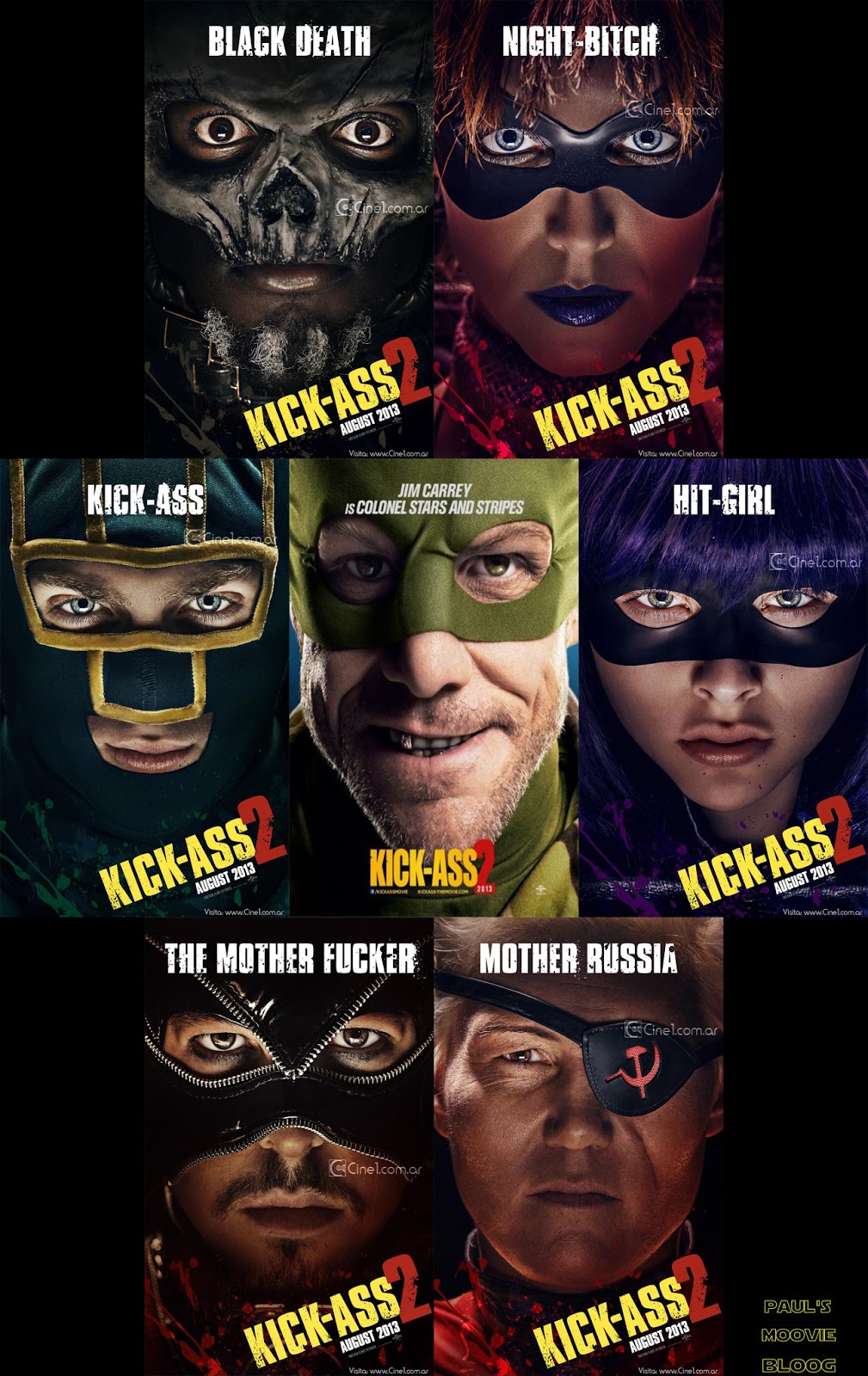 Paul's Moovie Bloog: Kick-Ass 2 Movie Posters