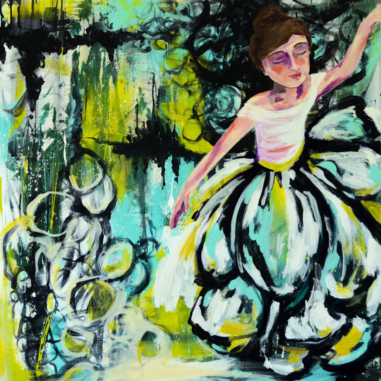 The Art Girl Jackie: Abstract Expressionism meets Post Impressionism