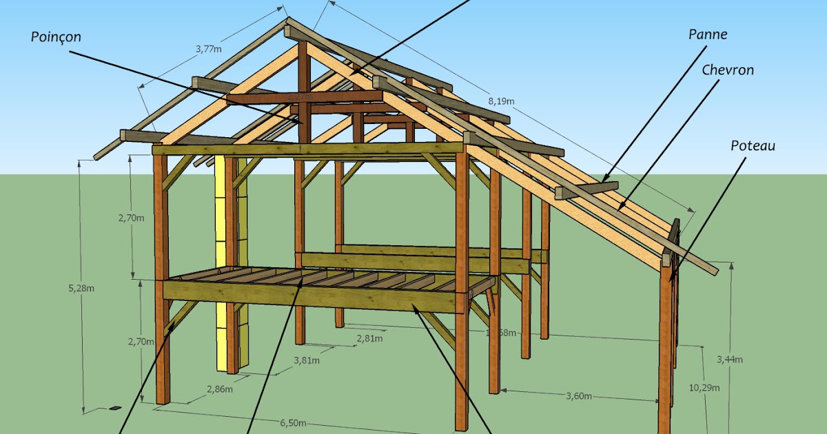 Autoconstruction d'une maison poteau poutre et paille dans l'avant pays ...