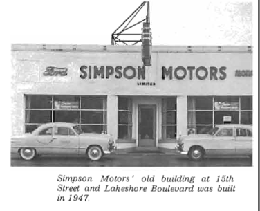 lost toronto: Simpson Motors on Lakeshore/Then and Now