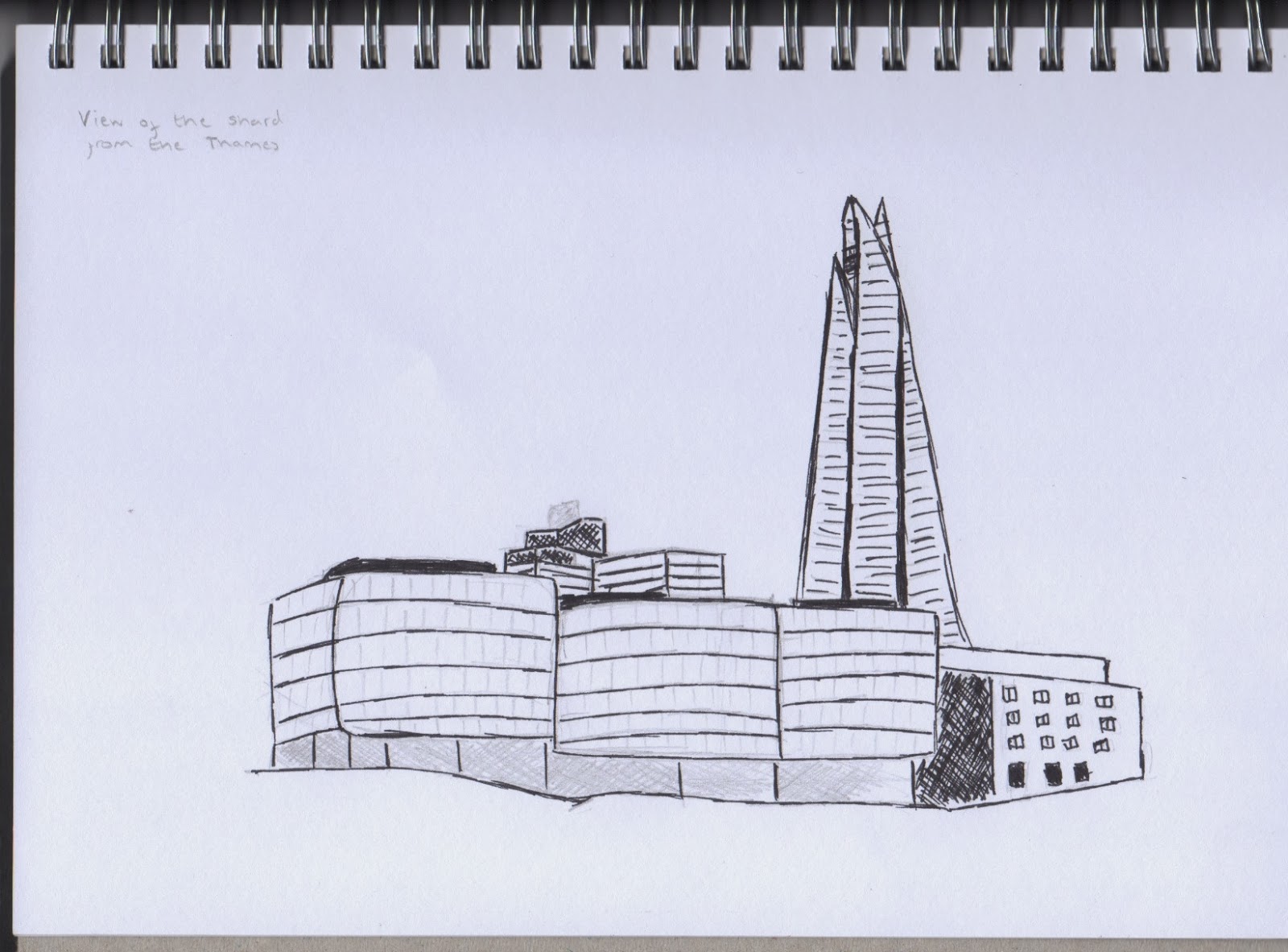 Architecture digital portfolio: City scale sketch of London