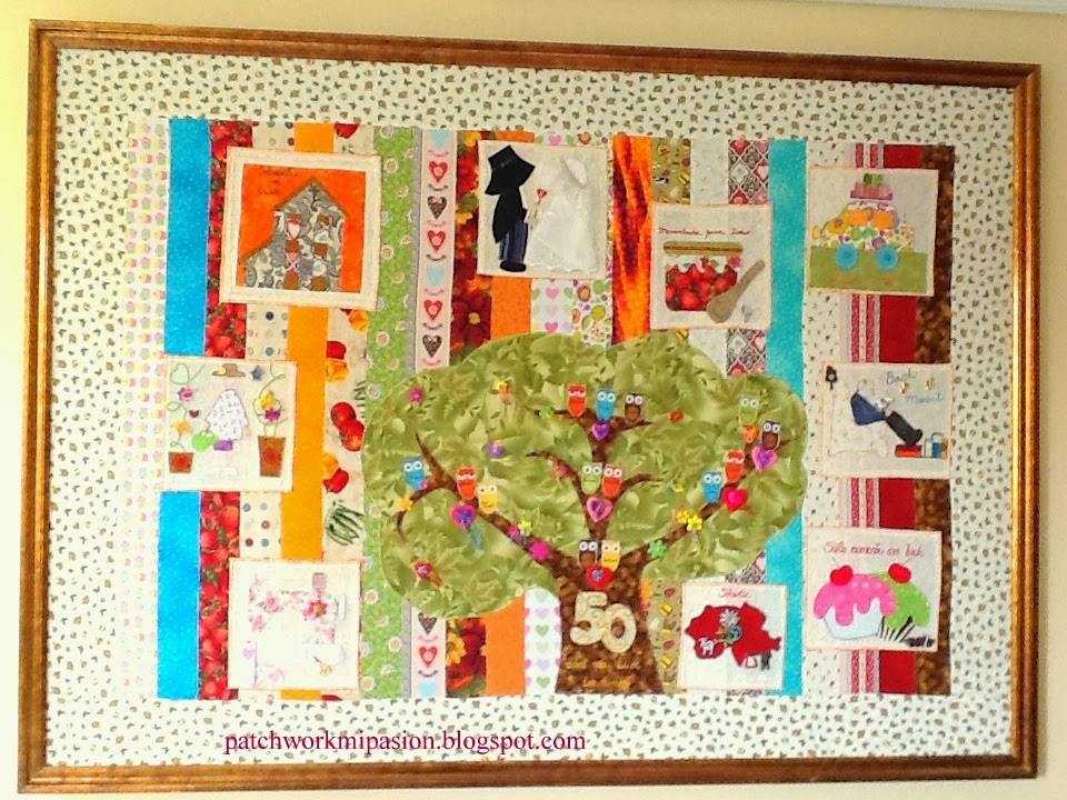 PATCHWORK MI PASION: QUILT MURAL BODAS DE ORO