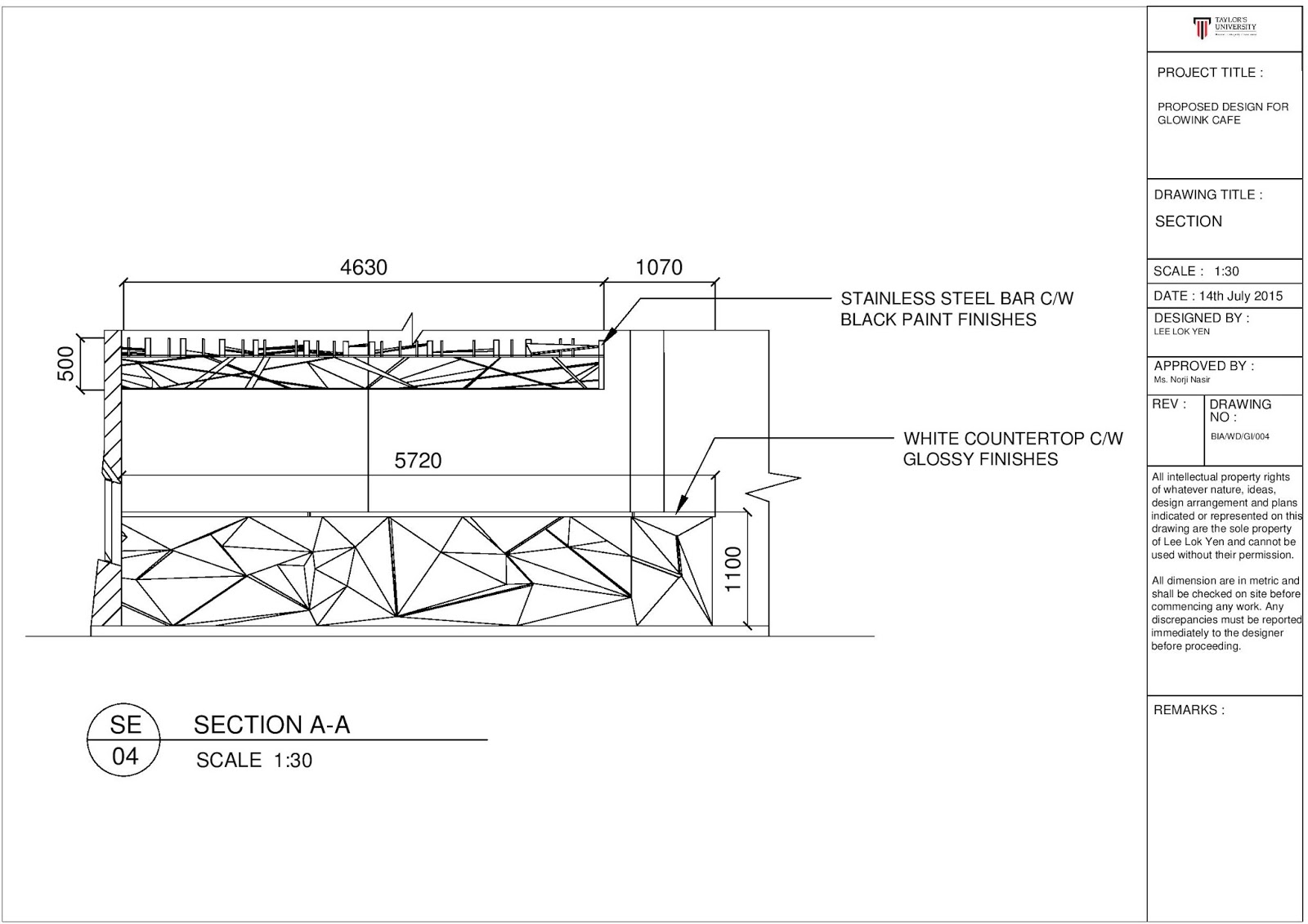 Detailing and Working Drawings: Final Assignment (Working Drawing ...