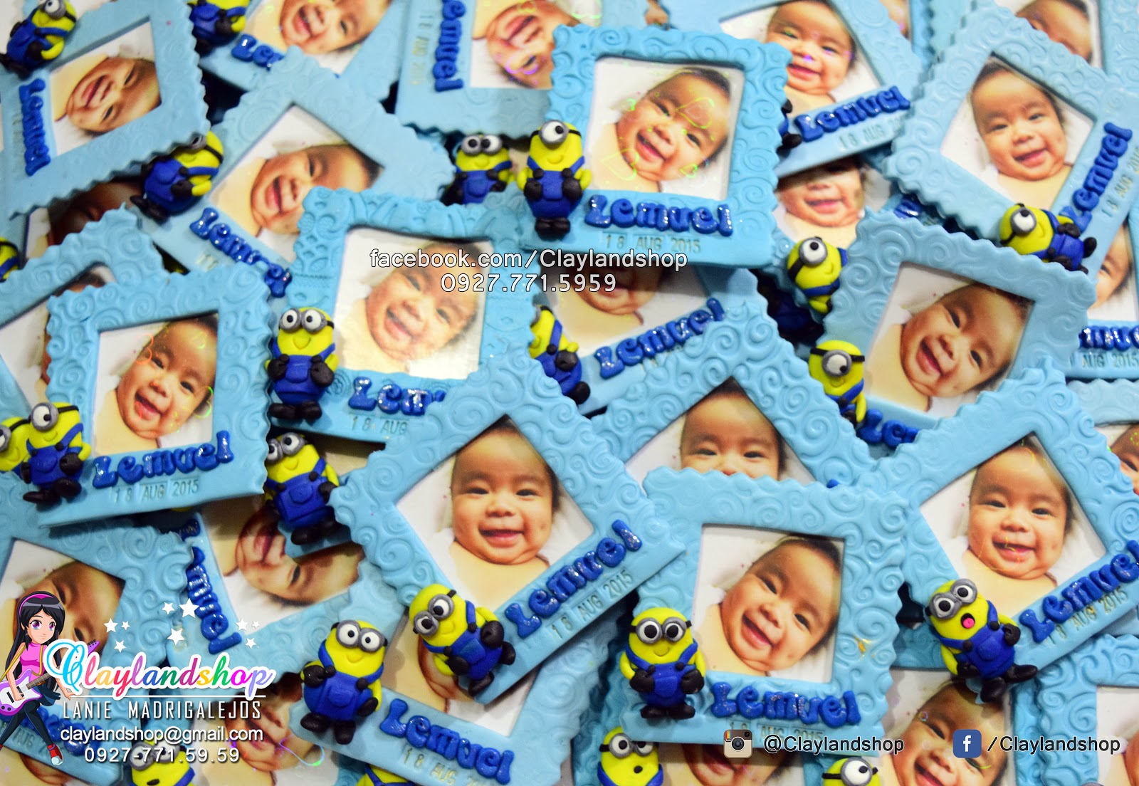 Clayland Souvenir Shop: Minion Picture Frame Ref Magnet Souvenir