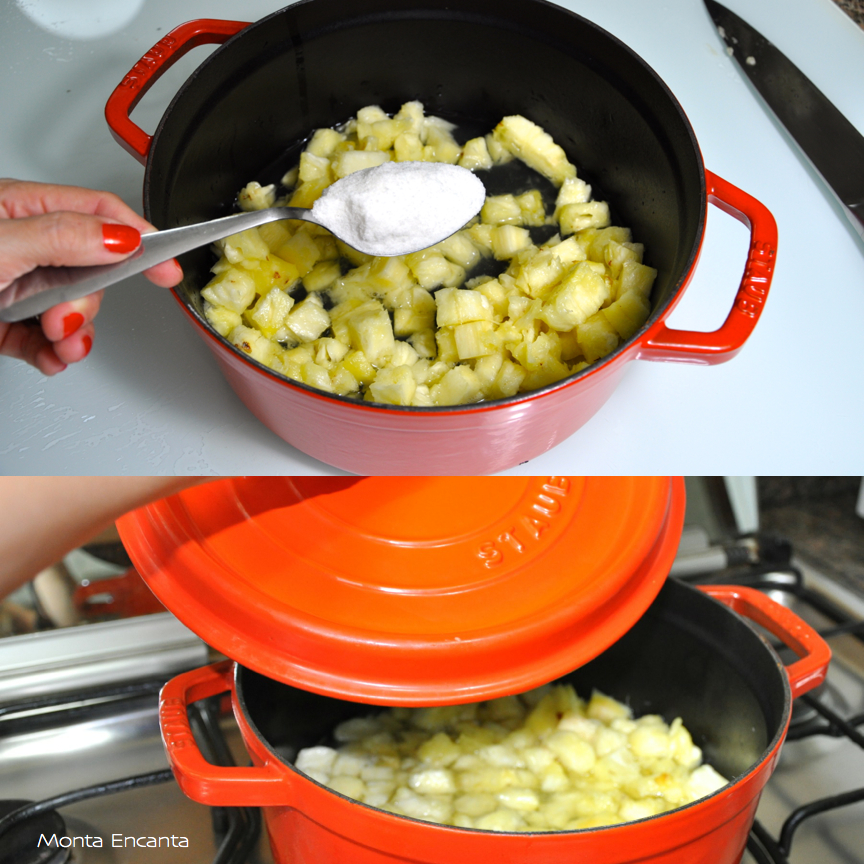 Fãs de Receitas: Gelado de abacaxi com leite de coco