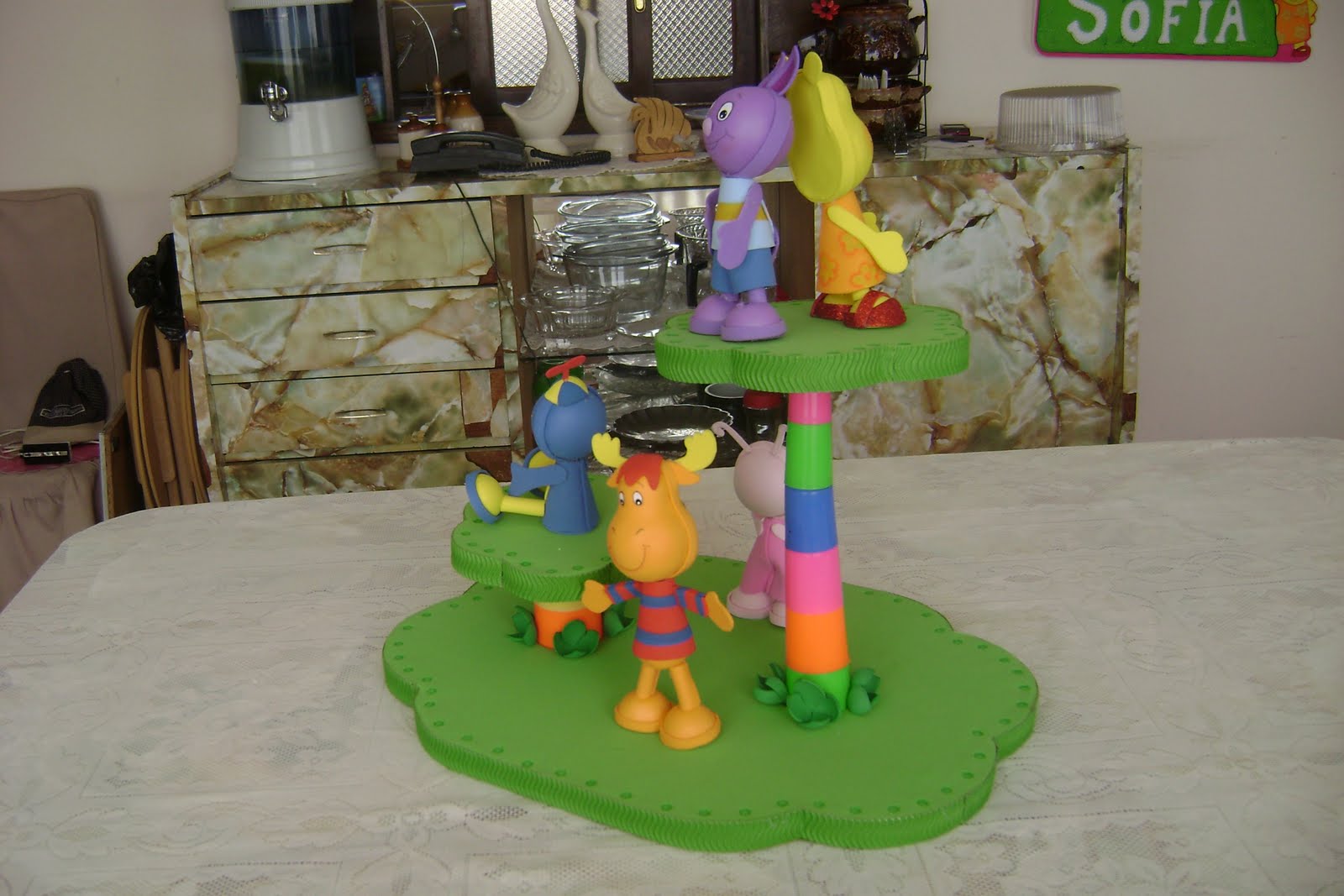 Detalles Isabel: cotillon backyardigans