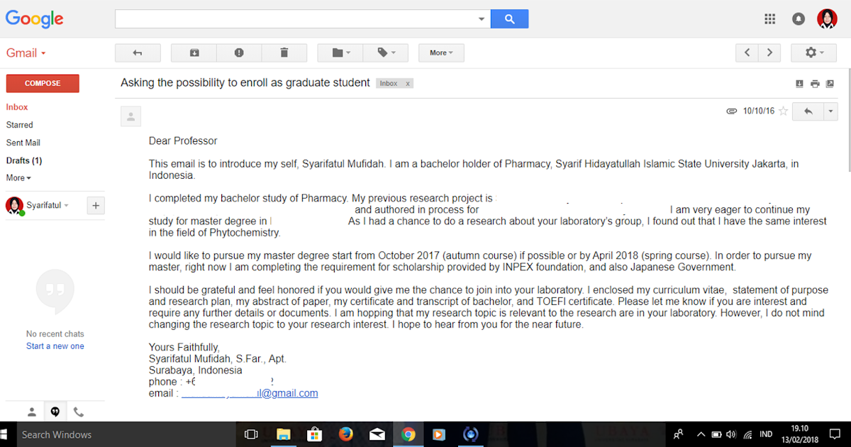 Bagaimana Cara Mendapatkan LoA (Letter of Acceptance) ~ Khaura El-Syada