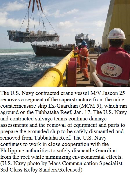 Em Esber Blog 2: USS Guardian grounded at Tubbataha Reef