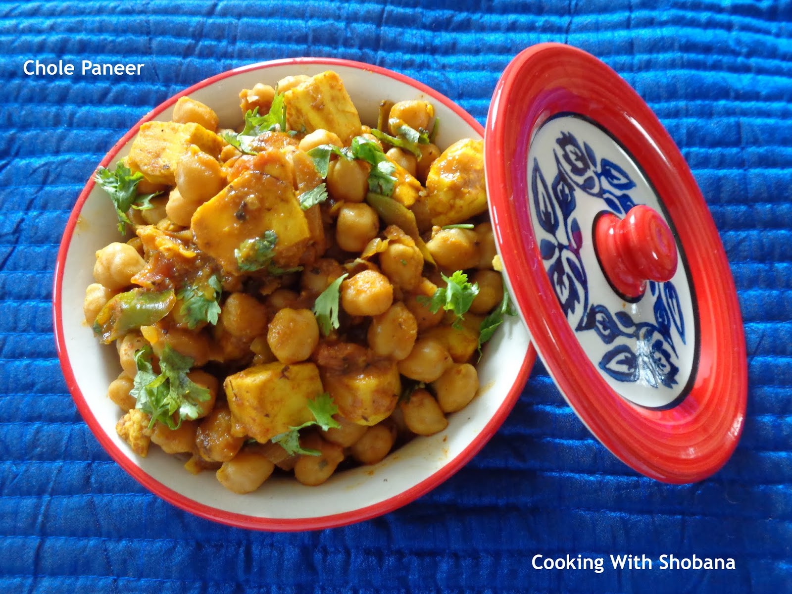 Cooking With Shobana : CHOLE PANEER