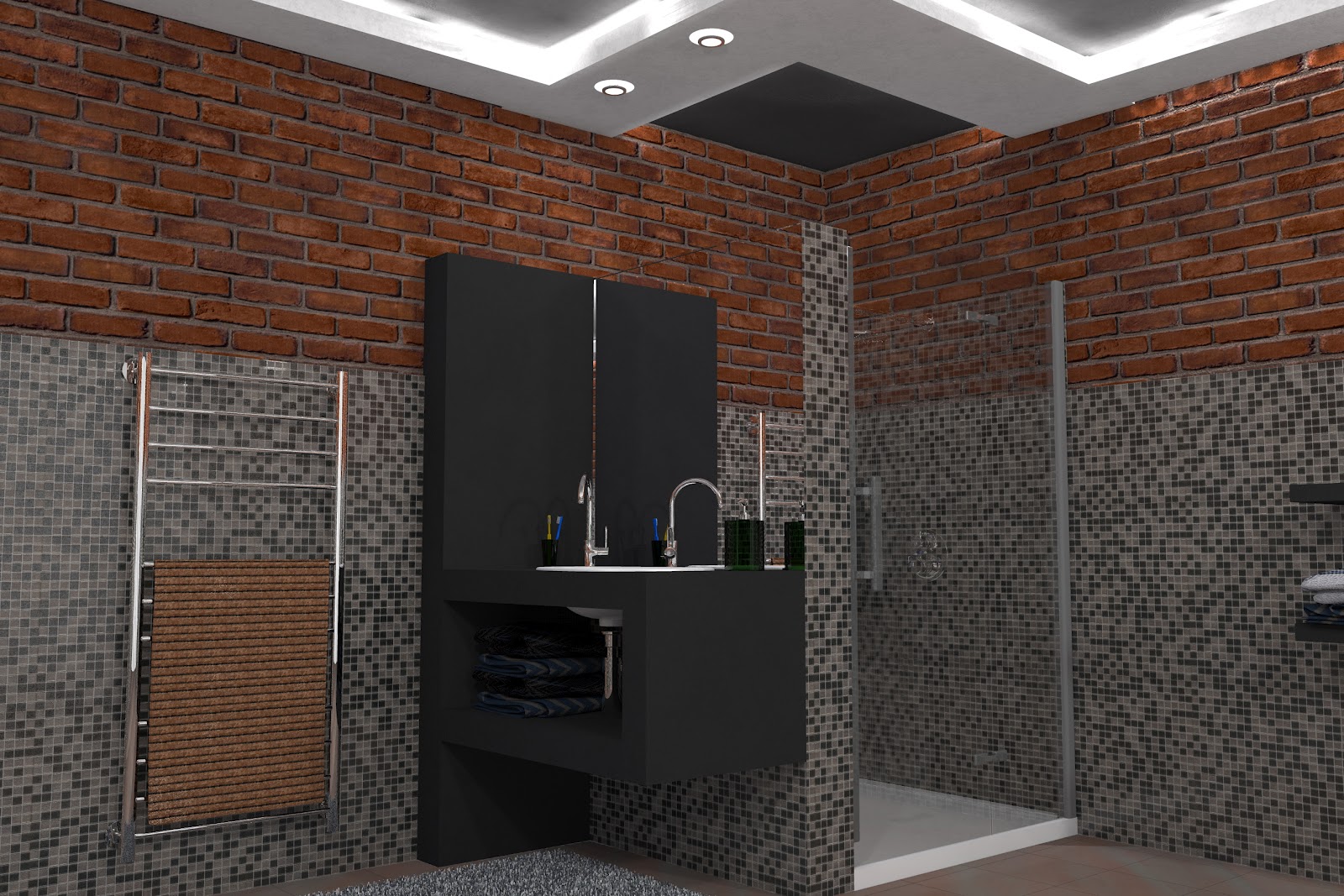 Render Architettonici: INTERNO BAGNO