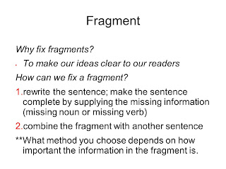 English and ESOL Lab Workshops: Fixing Fragments, Run-Ons, and Comma ...