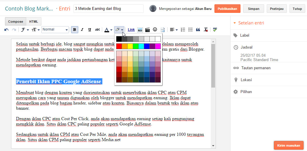 Cara Membuat Blog di Blogger dengan Mudah (Tutorial Pemula) - 101s Info
