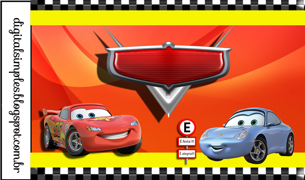 Kit Aniversário Personalizados Tema "Carros da Disney" para Imprimir ...