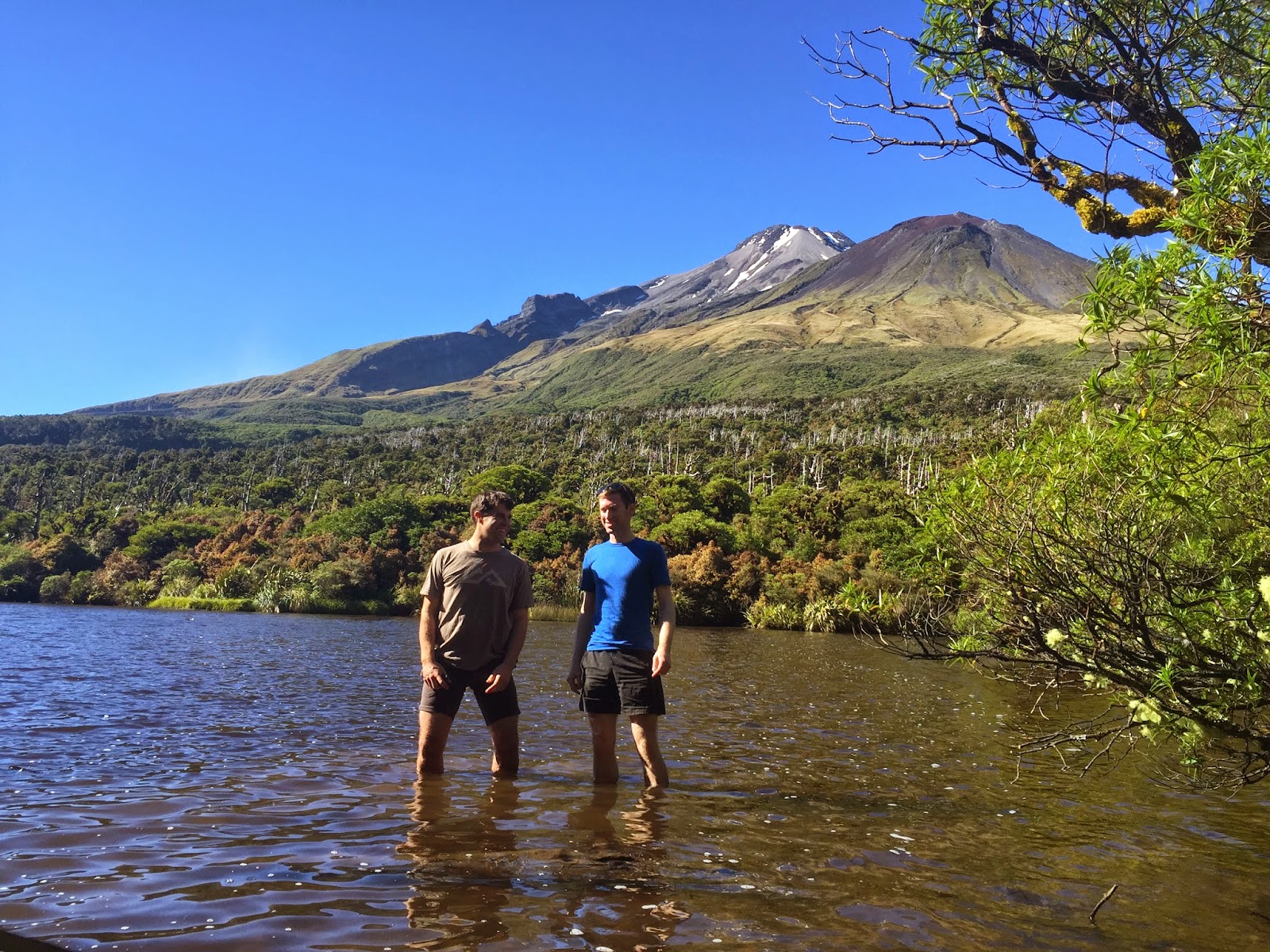 A Welcome Sight: Lake Dive and Syme Hut, Egmont National Park