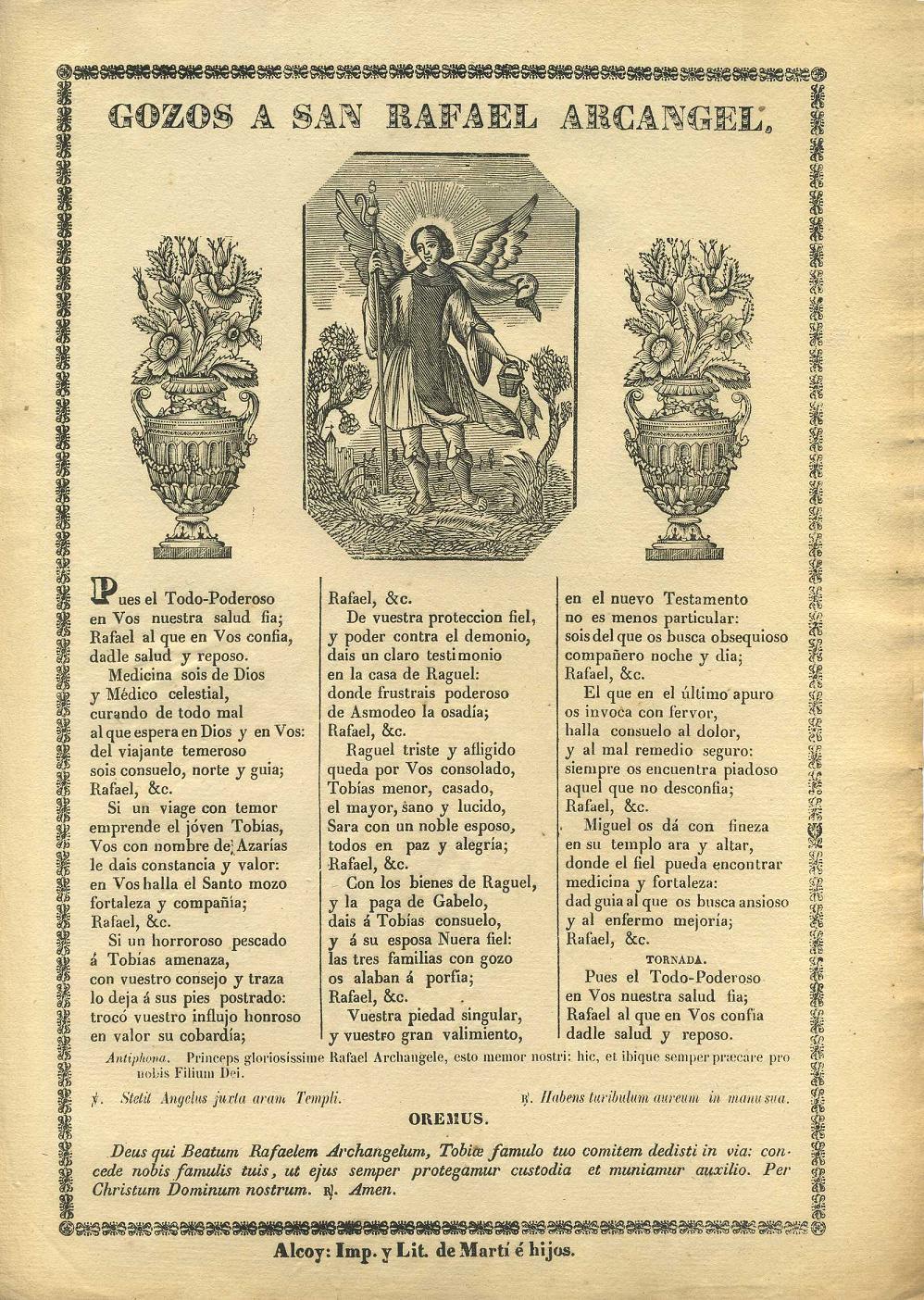 Gojos de Valencia (Gogistes Valencians): GOZOS AL GLORIOSO ARCÁNGEL SAN ...