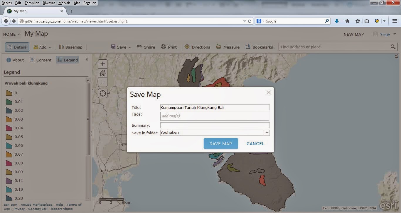 Membuka Shapefile (shp) dengan ArcGIS Online ~ Air Itu Mengalir