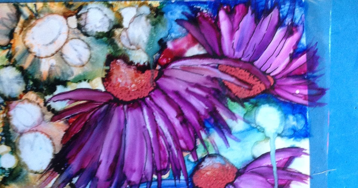 Sharpies and Alcohol - Flowers