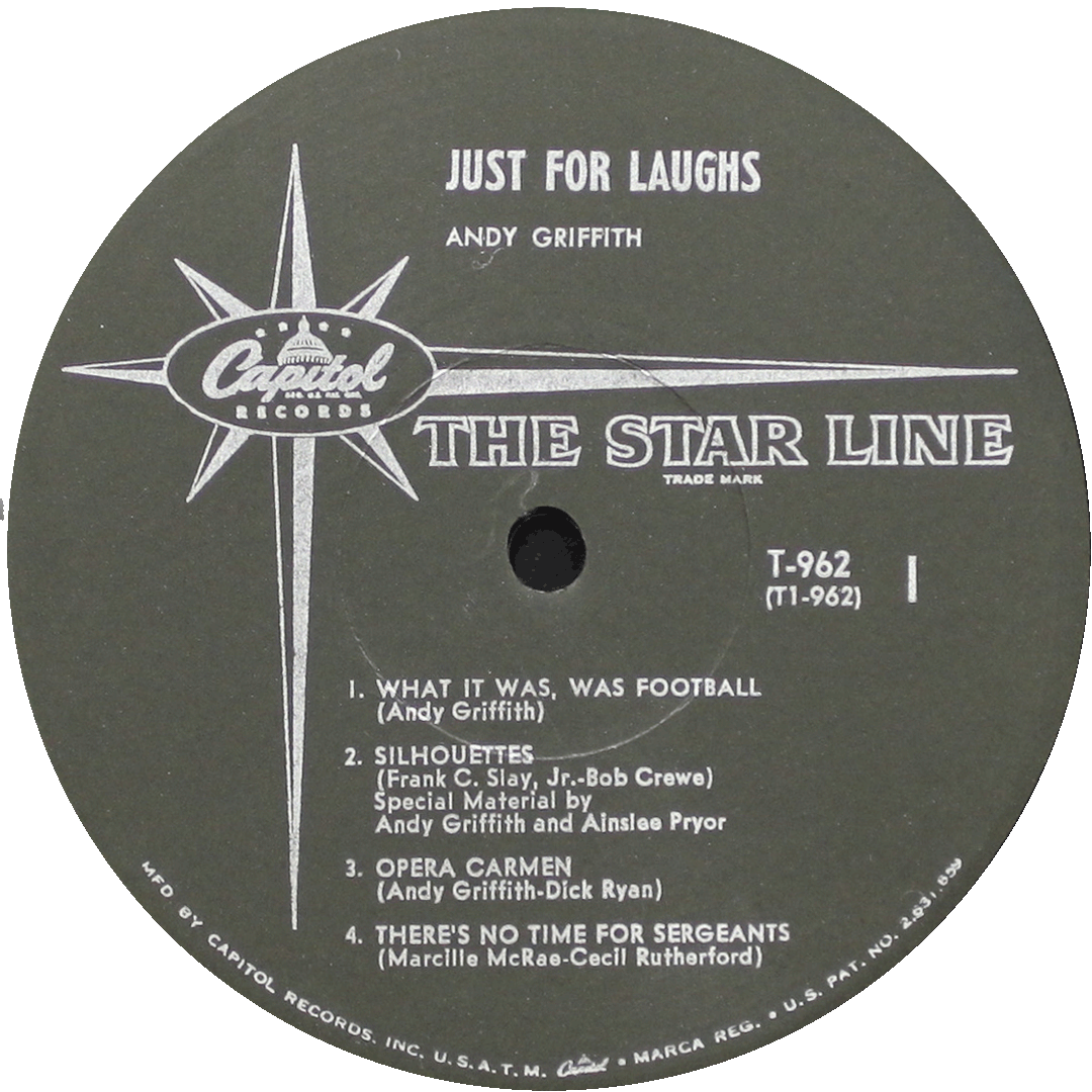 Vintage Stand-up Comedy: Andy Griffith - Just For Laughs 1958