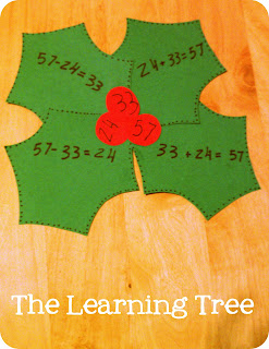 Classroom Freebies Too: Jolly Holly Fact Family Craftivity
