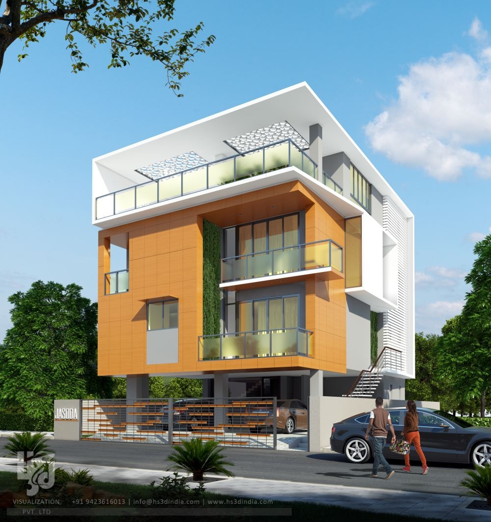 3D EXTERIOR DESIGN DAY RENDERINGS