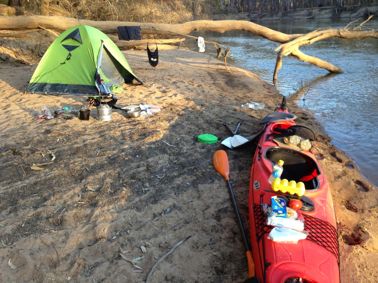 Murray River Kayak.: Day 4: 1545 to 1489 km to the sea: Barham ...