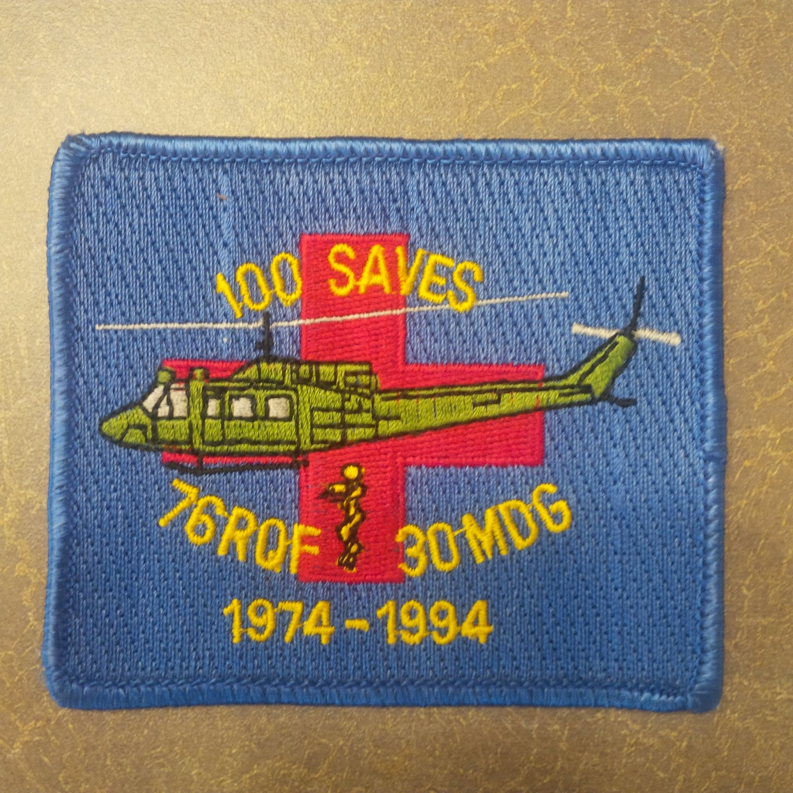 THE USAF RESCUE COLLECTION: USAF 76th RQF - 30 MDG / 100 Saves Patch