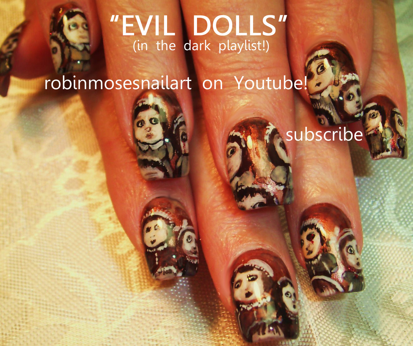 raven nail art, black bird nail art, bat nails, halloween nail art ...