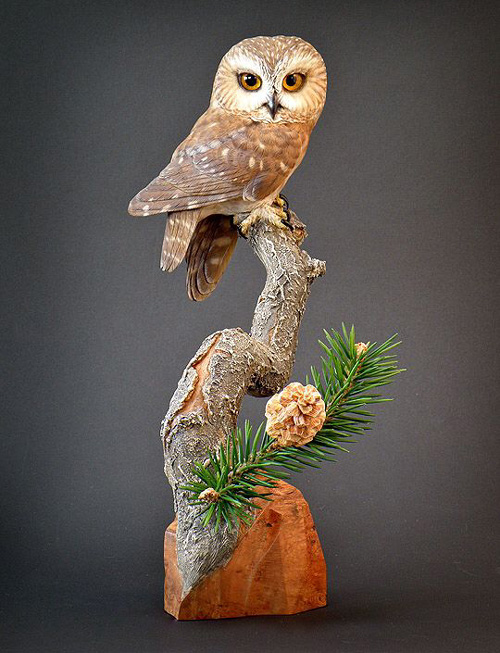 My Owl Barn: Amazing Wood Carving by Lona Hymas Smith