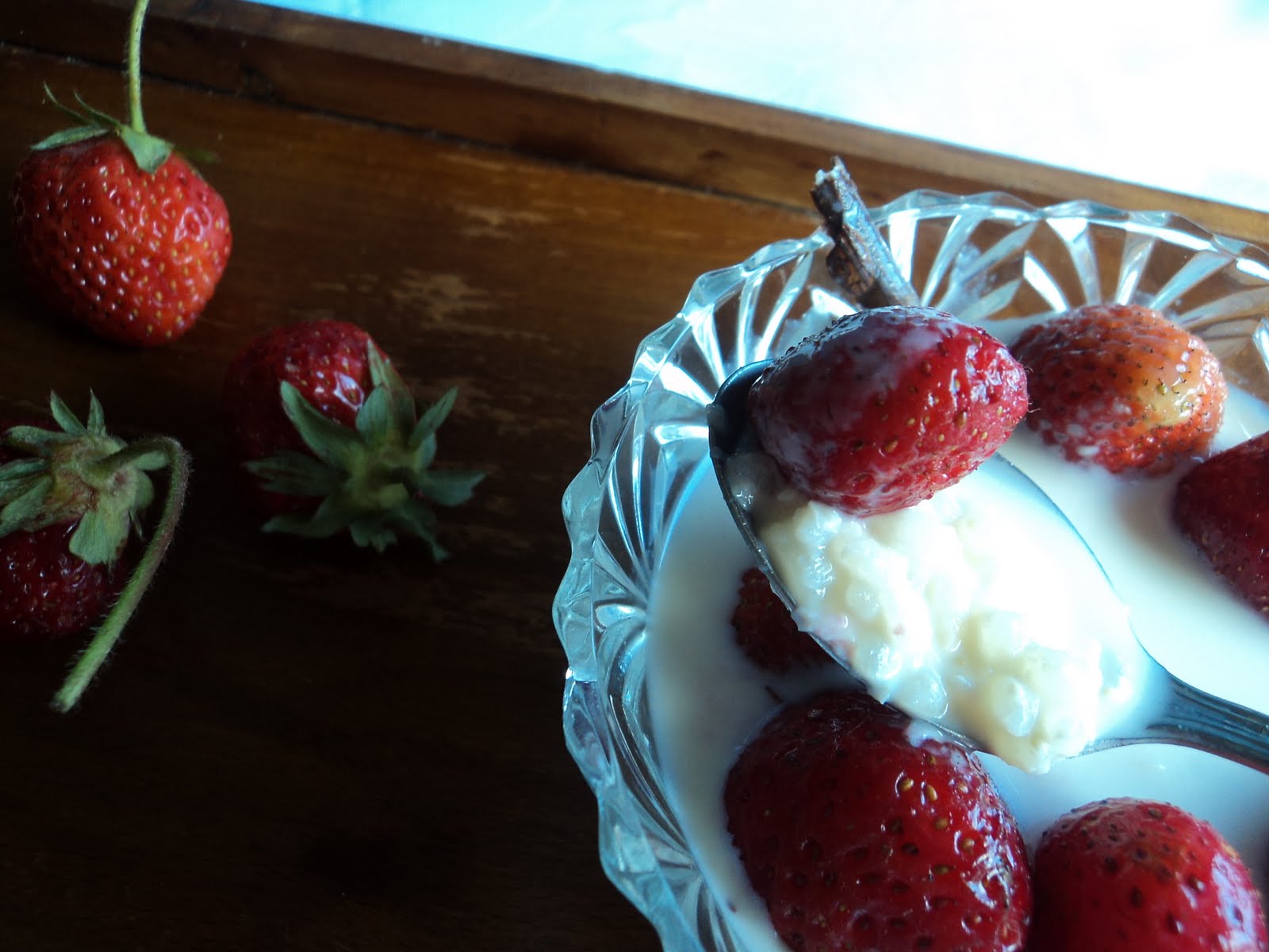 blogmiren: Fresas con leche y arroz