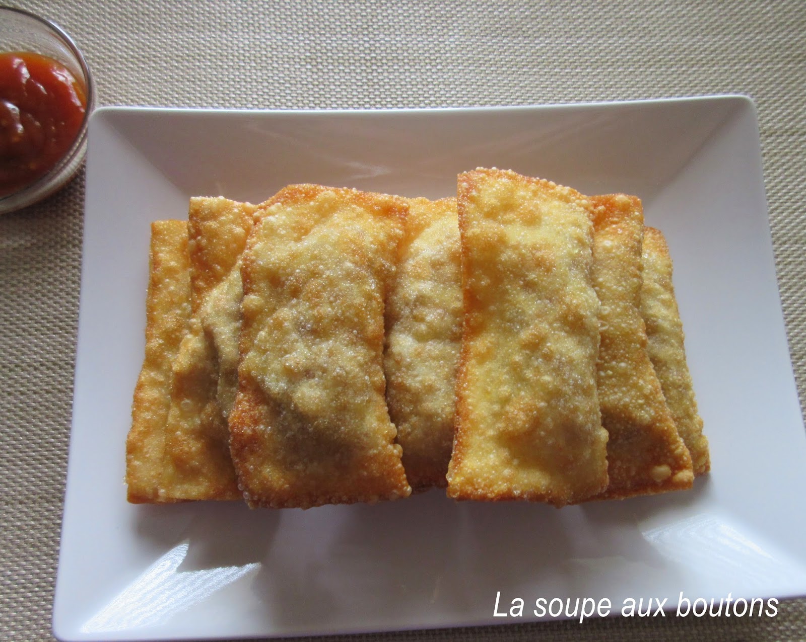 La soupe aux boutons: Egg rolls au poulet