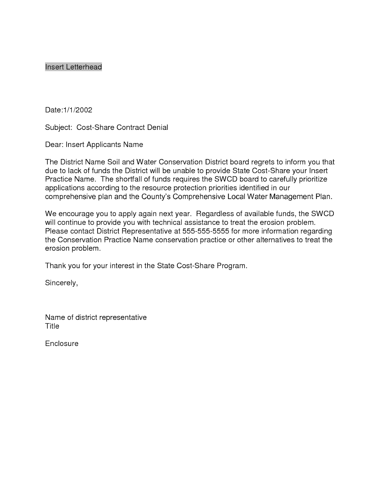 Free Example For Letter of Employment to Your Employer