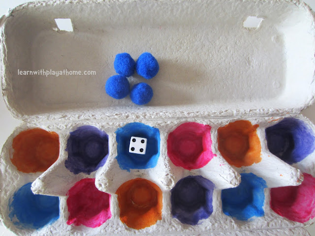 Learn with Play at Home: Sorting & Subitising with Egg Cartons. Playful ...
