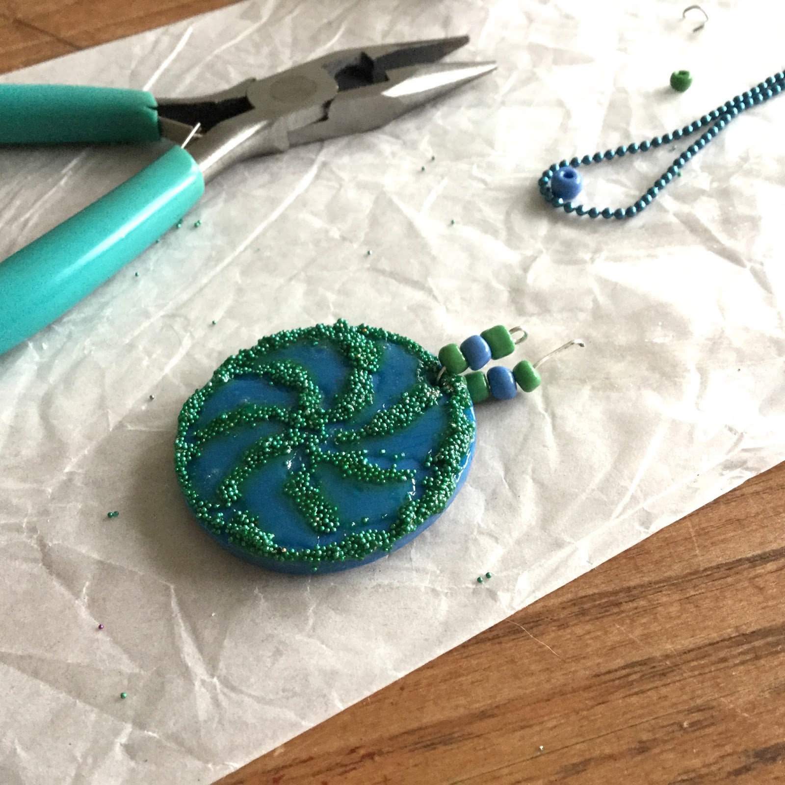Swirled Microbeads Necklace