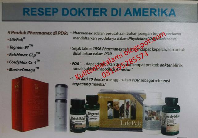 Beberapa produk Nuskin Pharmanex yang telah terdaftar dalam PDR yaitu