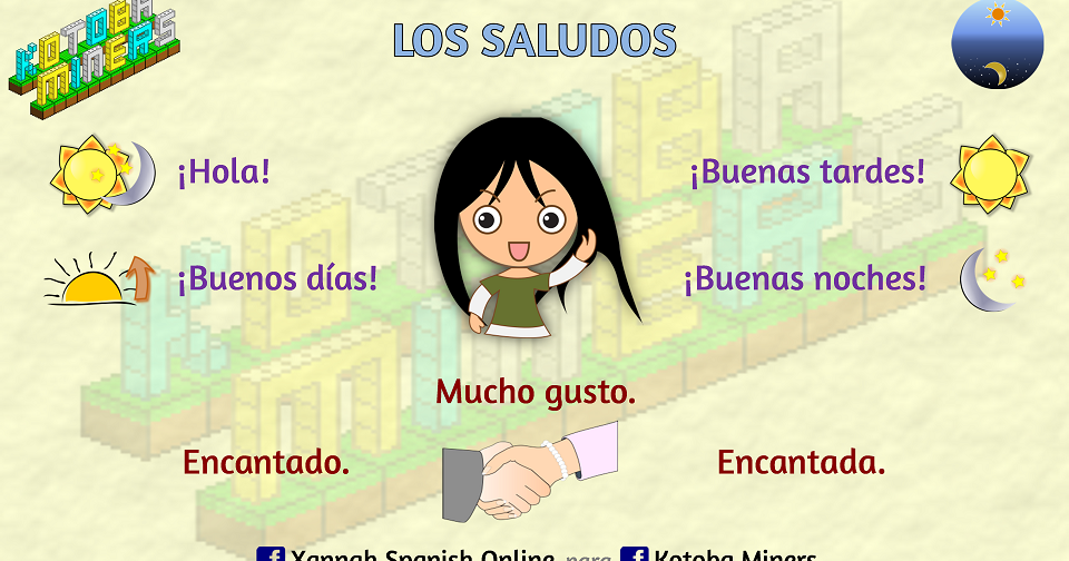 Xannah Spanish Online: Infografía: los saludos