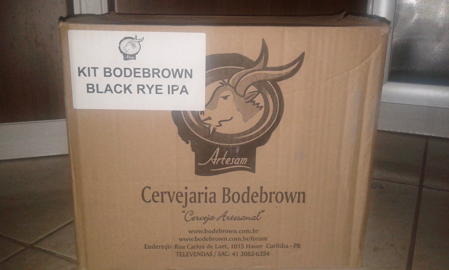 CERVEJA NA GUELA: Nossa Cerveja - Bode do Mato (Bodebrown Black Rye IPA)