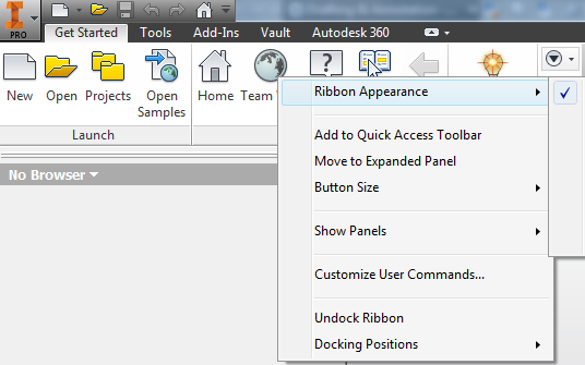 Ribbon Bar Pada Autodesk Inventor | AUTODESK INVENTOR INDONESIA
