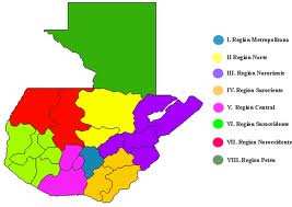 Regiones de Guatemala: REGIONALIZACION DE LA REPUBLICA DE GUATEMALA